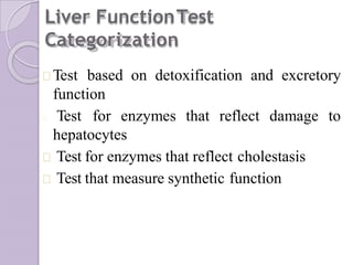 Liver functions, disorders | PPT