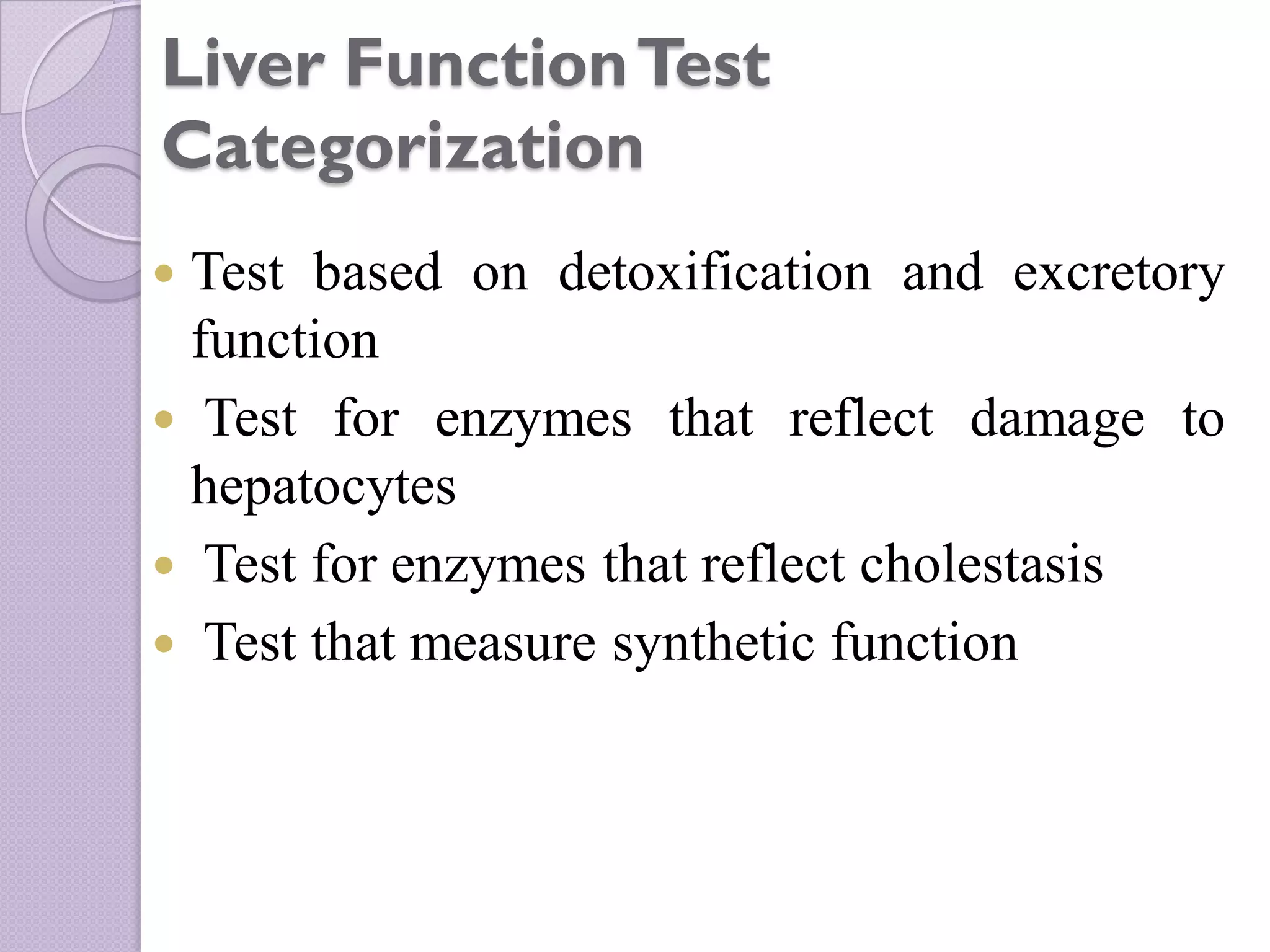 Liver functions, disorders and diagnostic tests - ppt | PDF