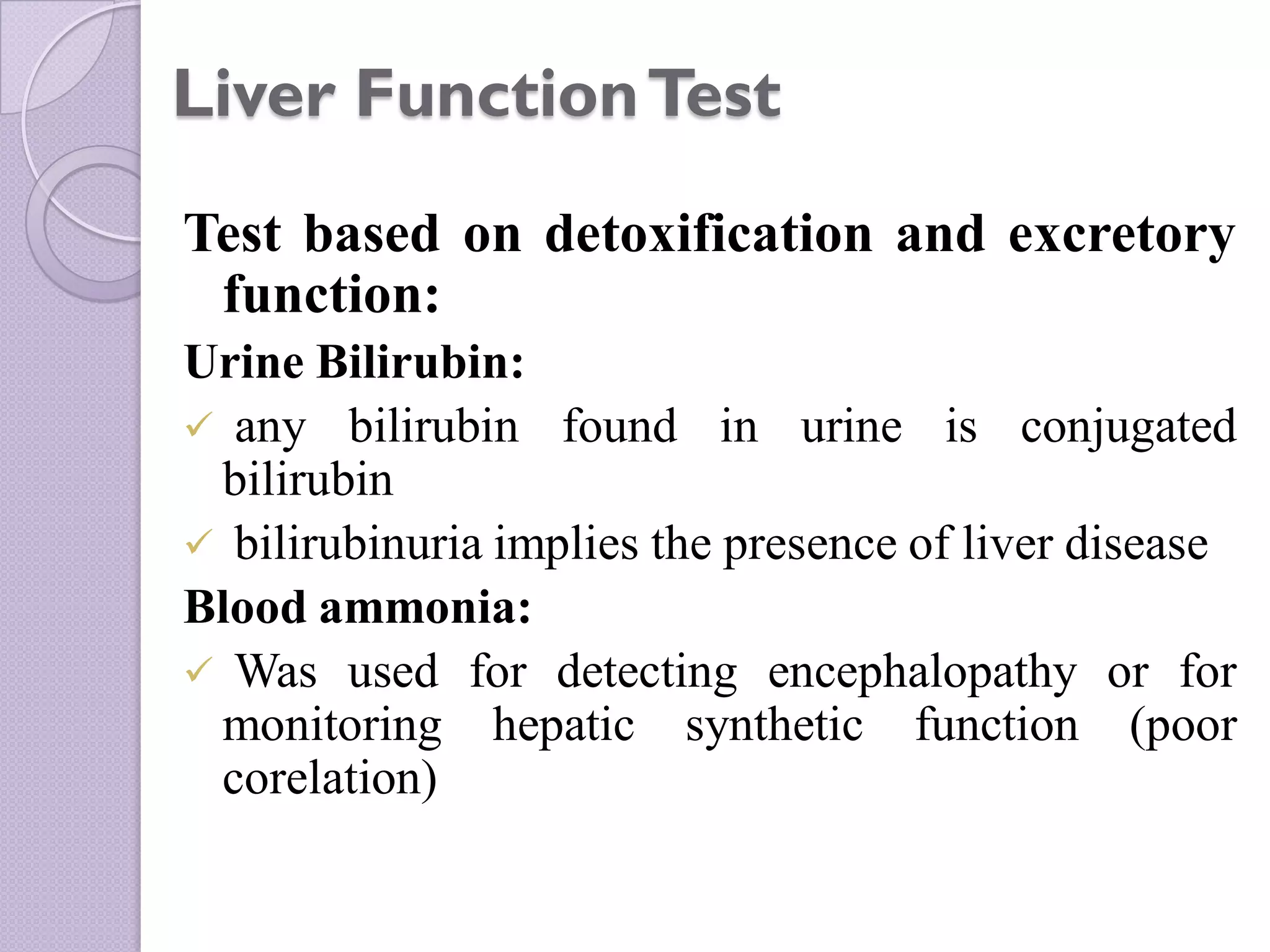Liver functions, disorders and diagnostic tests - ppt | PDF | Blood ...