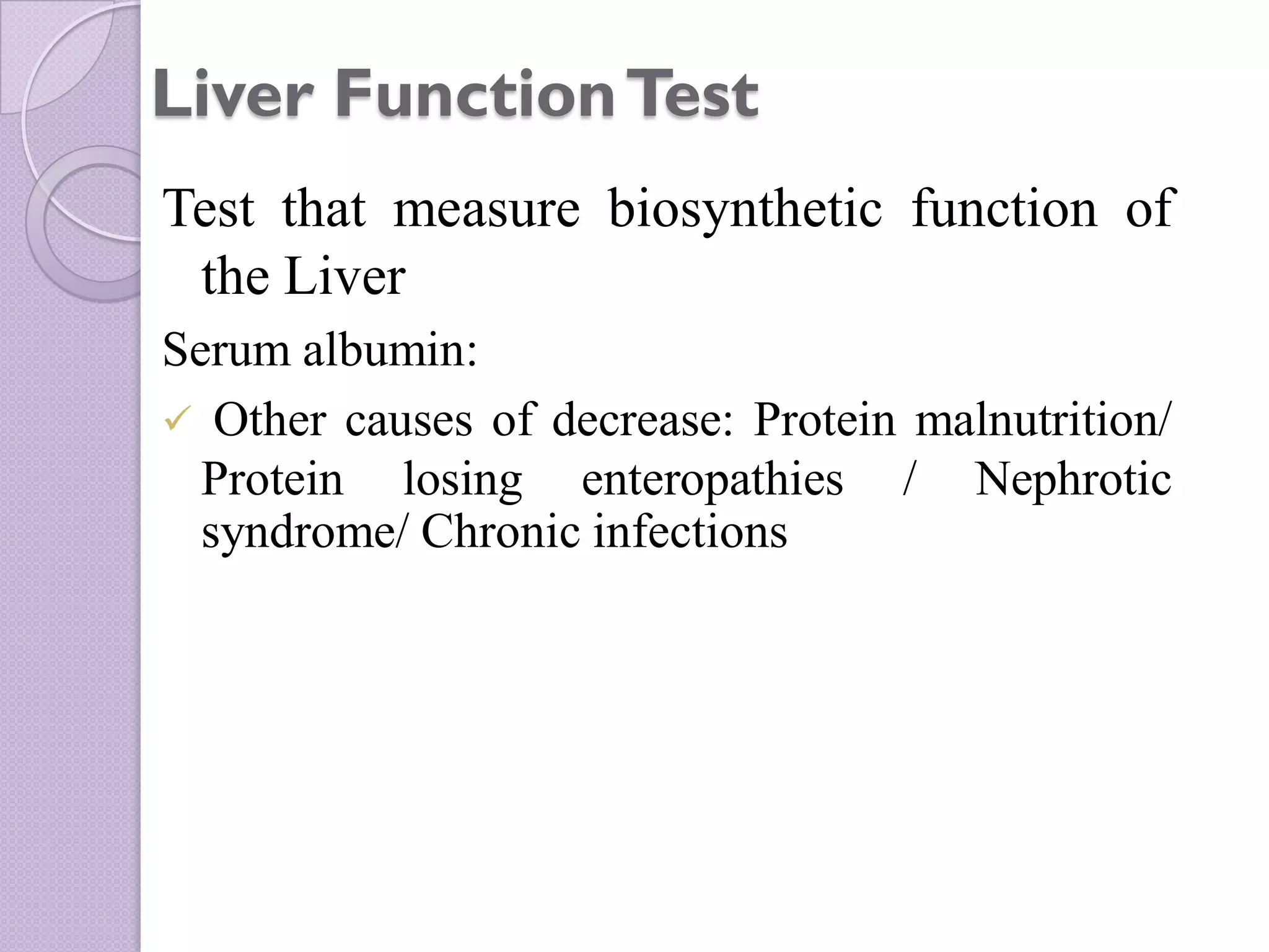 Liver functions, disorders and diagnostic tests - ppt | PDF
