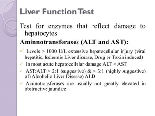 Liver functions, disorders and diagnostic tests - ppt | PDF