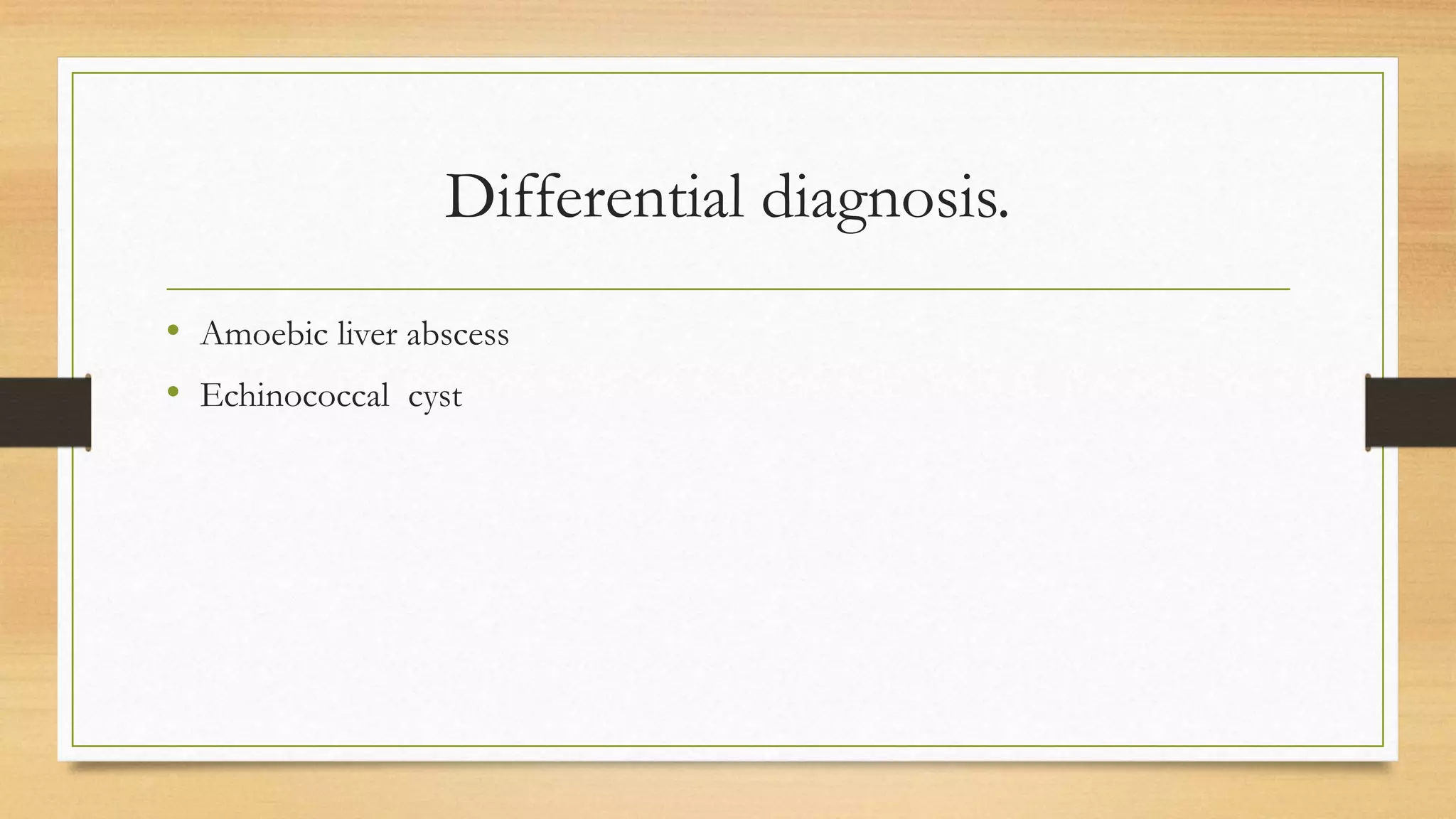 Liver abcsess | PPTX
