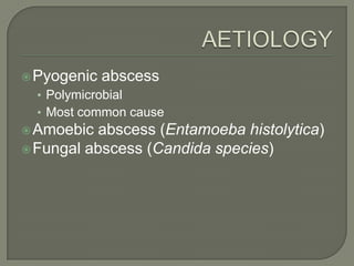 Liver abscess | PPTX | Infectious Diseases | Diseases and Conditions