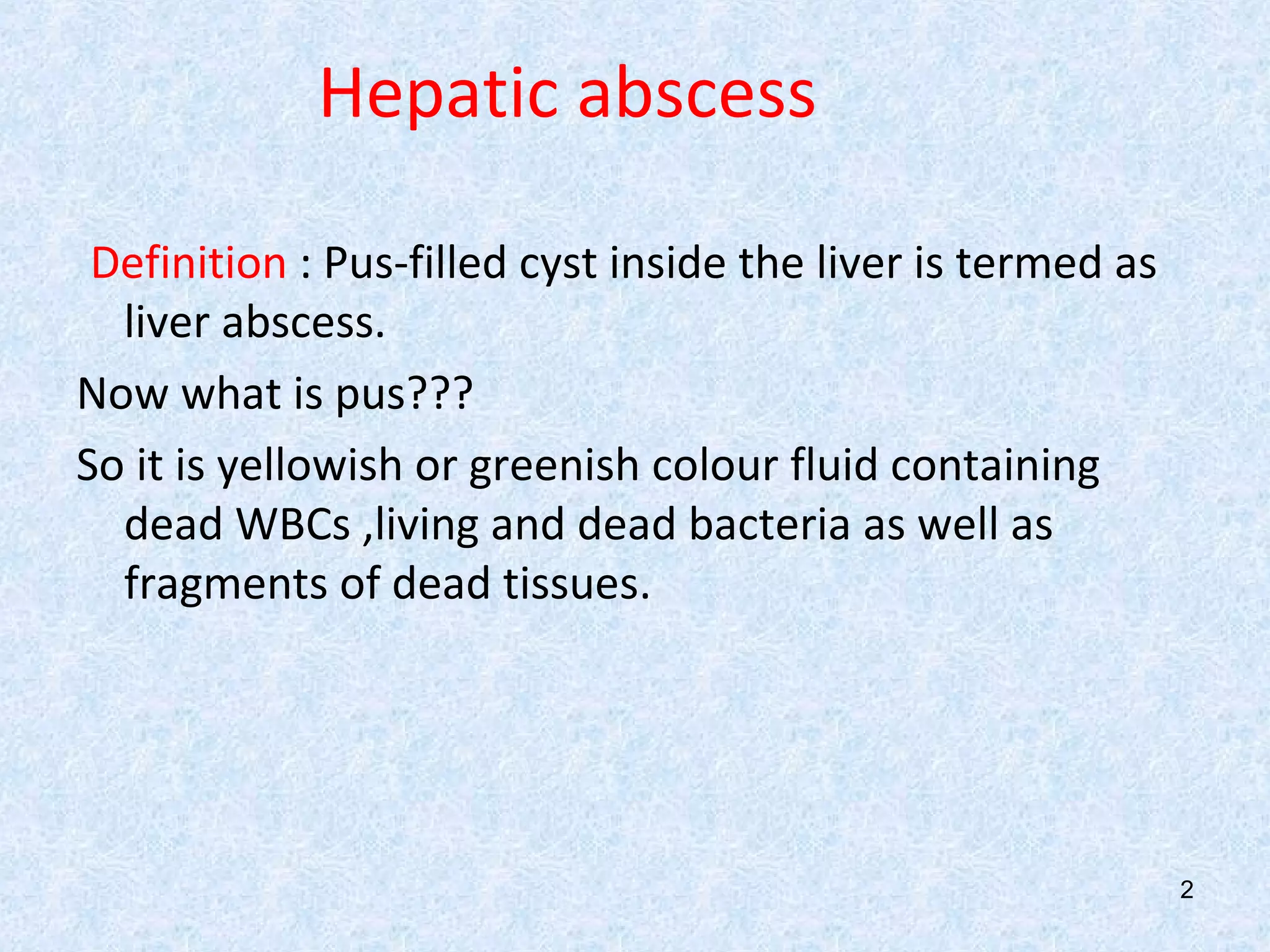Liver abscess (AHN) | PPT