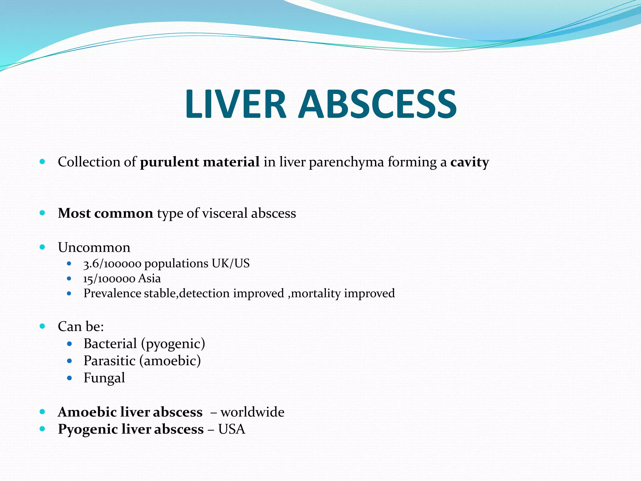 Liver Abscess | PPTX