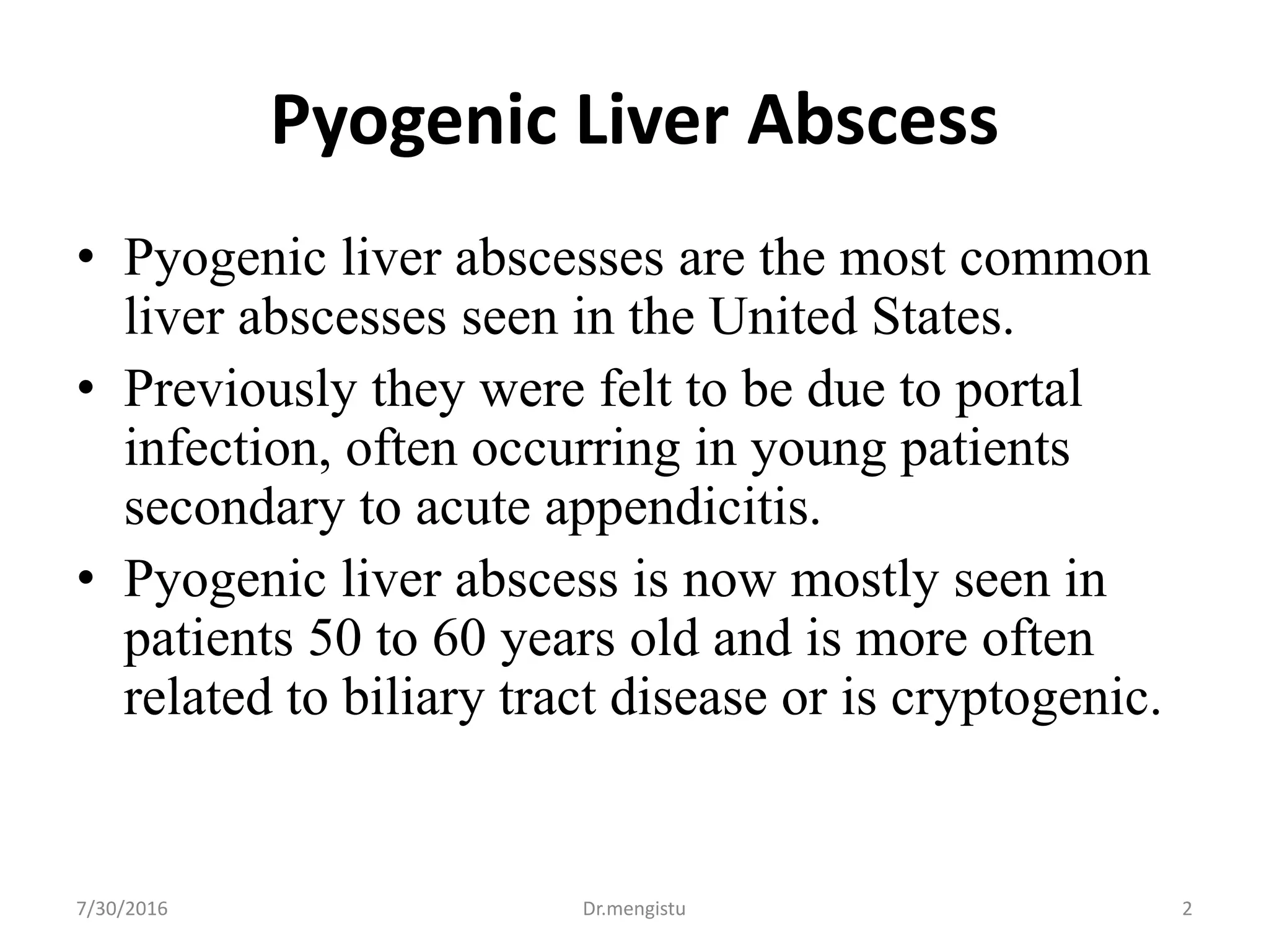 Liver abscess | PPTX