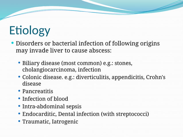 LIVER ABSCESS- introduction, definition, types, causes, sign and ...