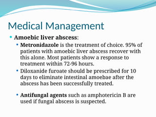 LIVER ABSCESS- introduction, definition, types, causes, sign and ...
