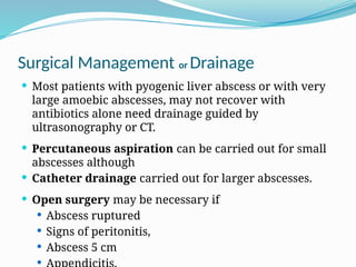 LIVER ABSCESS- introduction, definition, types, causes, sign and ...