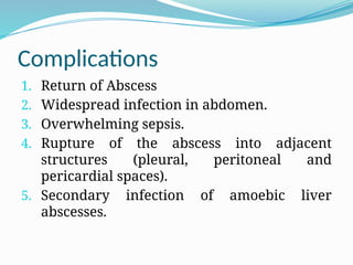 LIVER ABSCESS- introduction, definition, types, causes, sign and ...