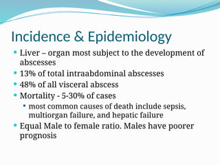 LIVER ABSCESS- introduction, definition, types, causes, sign and ...