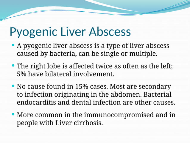 LIVER ABSCESS- introduction, definition, types, causes, sign and ...