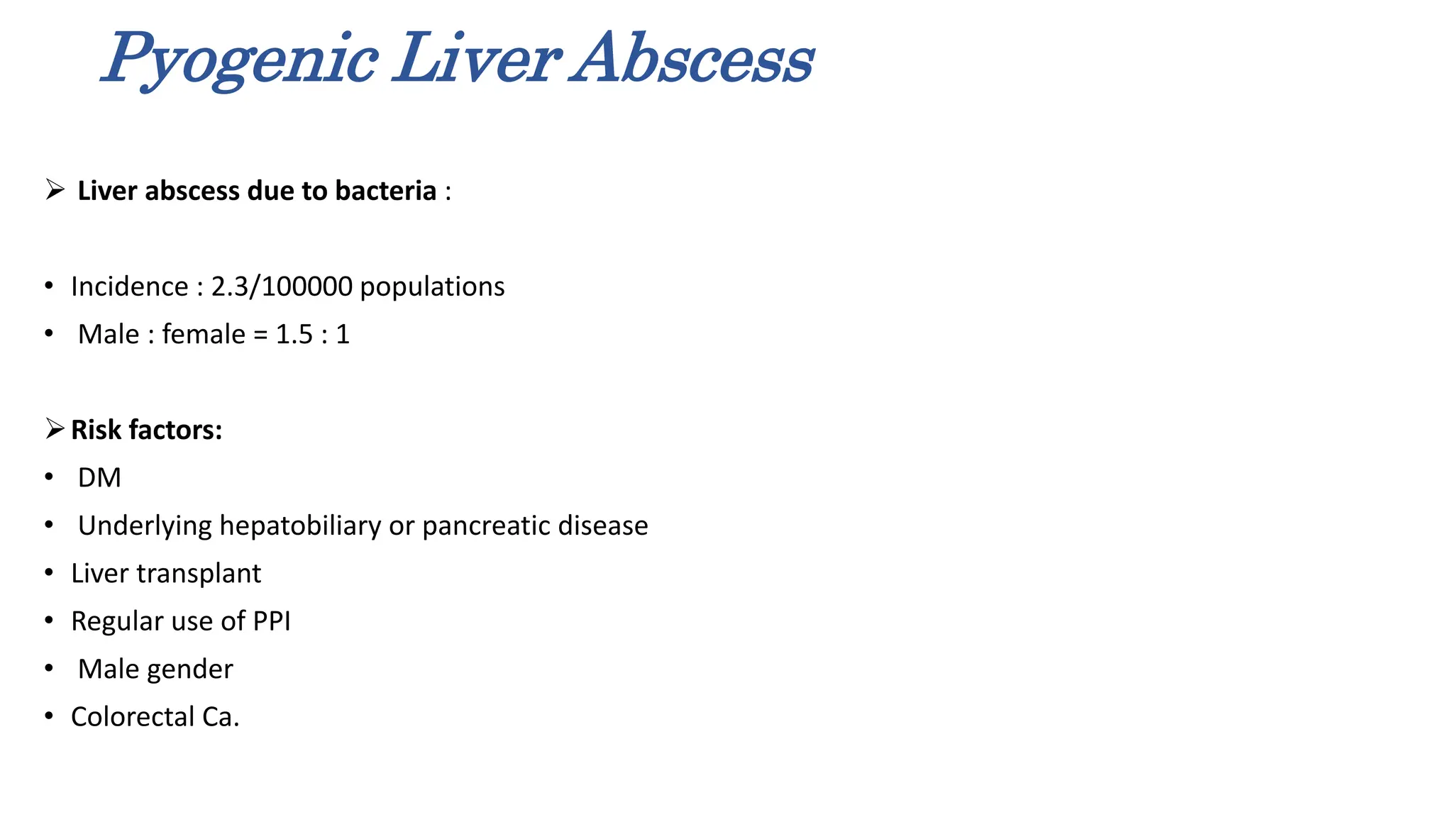 Liver Abscess by Dr Mudassir Baig PIMS.pptx