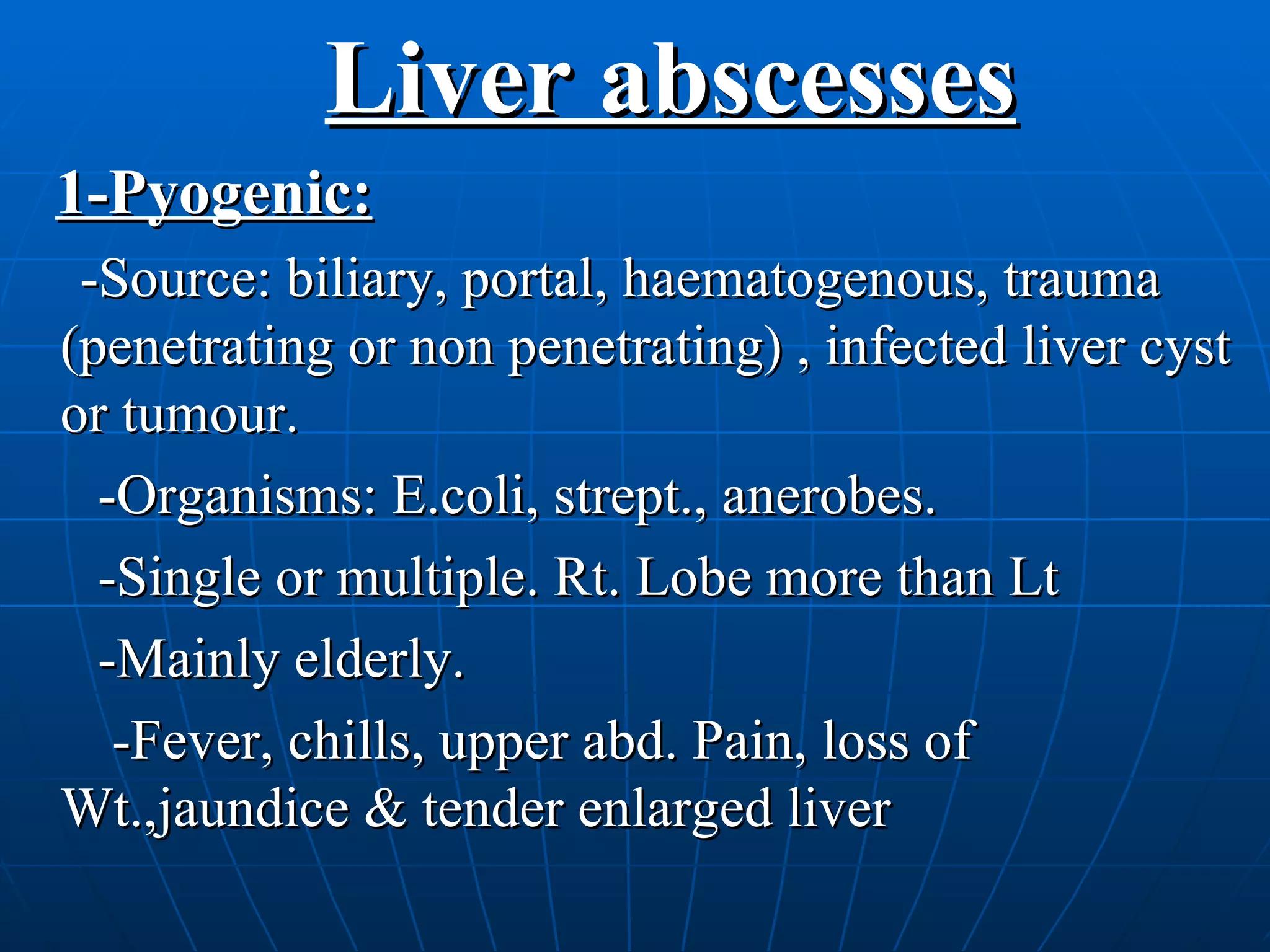 Liverabscesses & Cysts | PPT