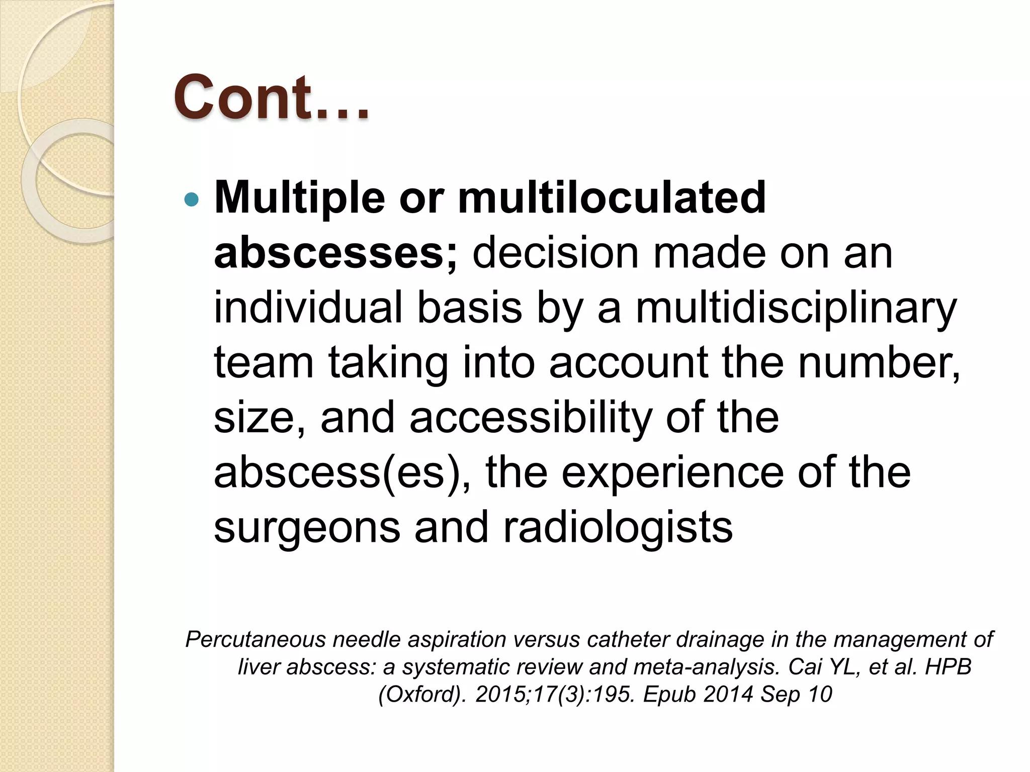 Liver abscess in children | PPTX
