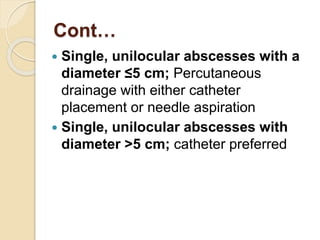 Liver abscess in children | PPTX