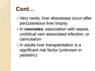 Liver abscess in children | PPTX