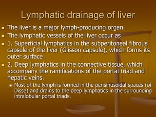 Lymphatic Drainage Of Liver