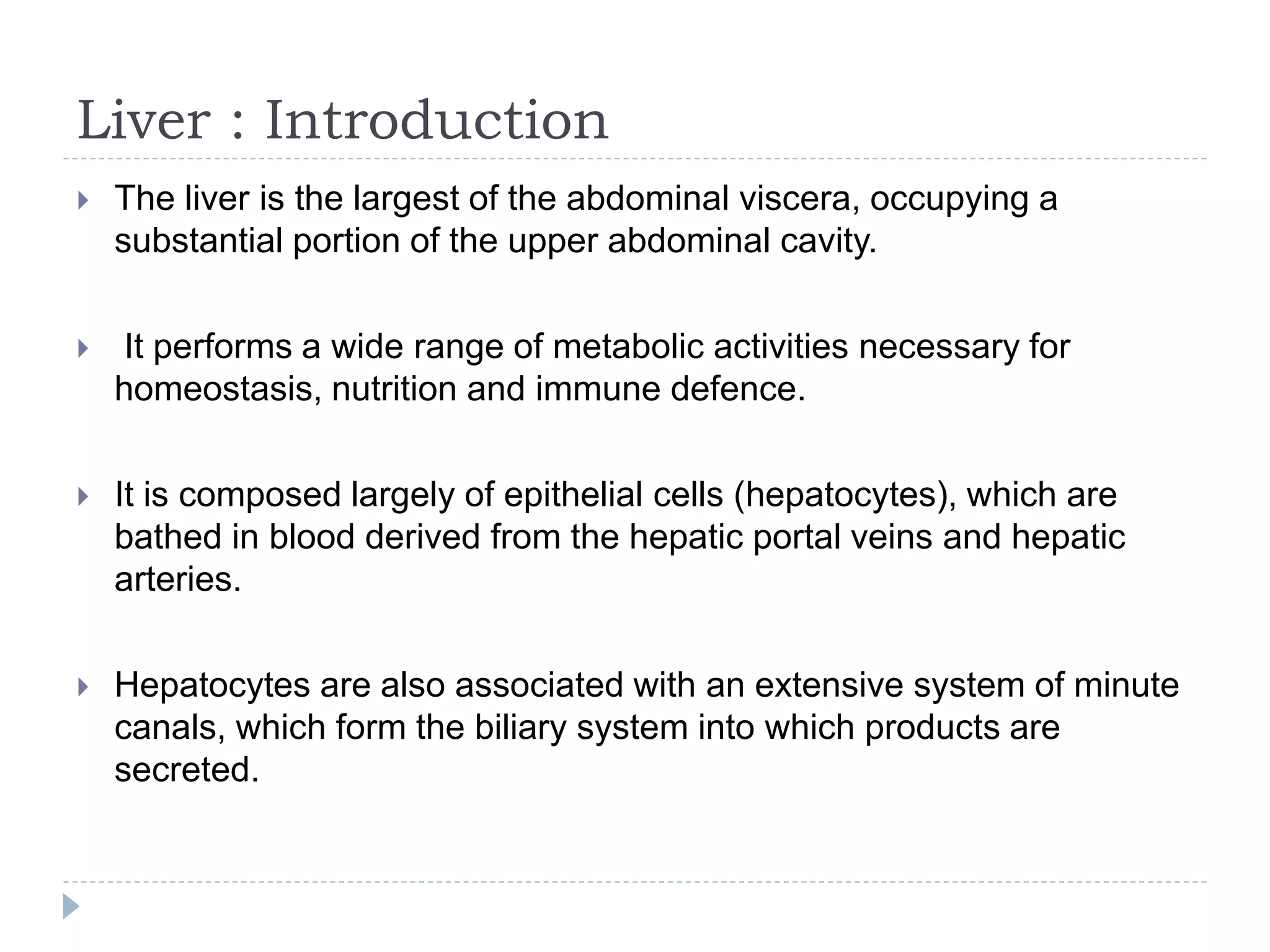 Liver anatomy and physiology | PPTX