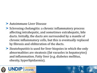 Liver and biliary tract pathology | PPTX