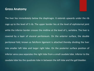ANATOMY AND PHYSIOLOGY OF LIVER AND GALL BLADDER | PPTX