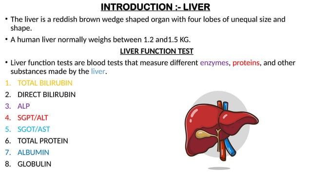 Presentation of LIVER AND RENAL FUNCTION TESTpptx | PPT