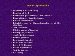 LIVER BIOCHEMISTRIES.pptx | Free Download