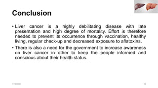 Liver Cancer: Epidemiology, Etiology, Prognosis and Treatment. | PPTX