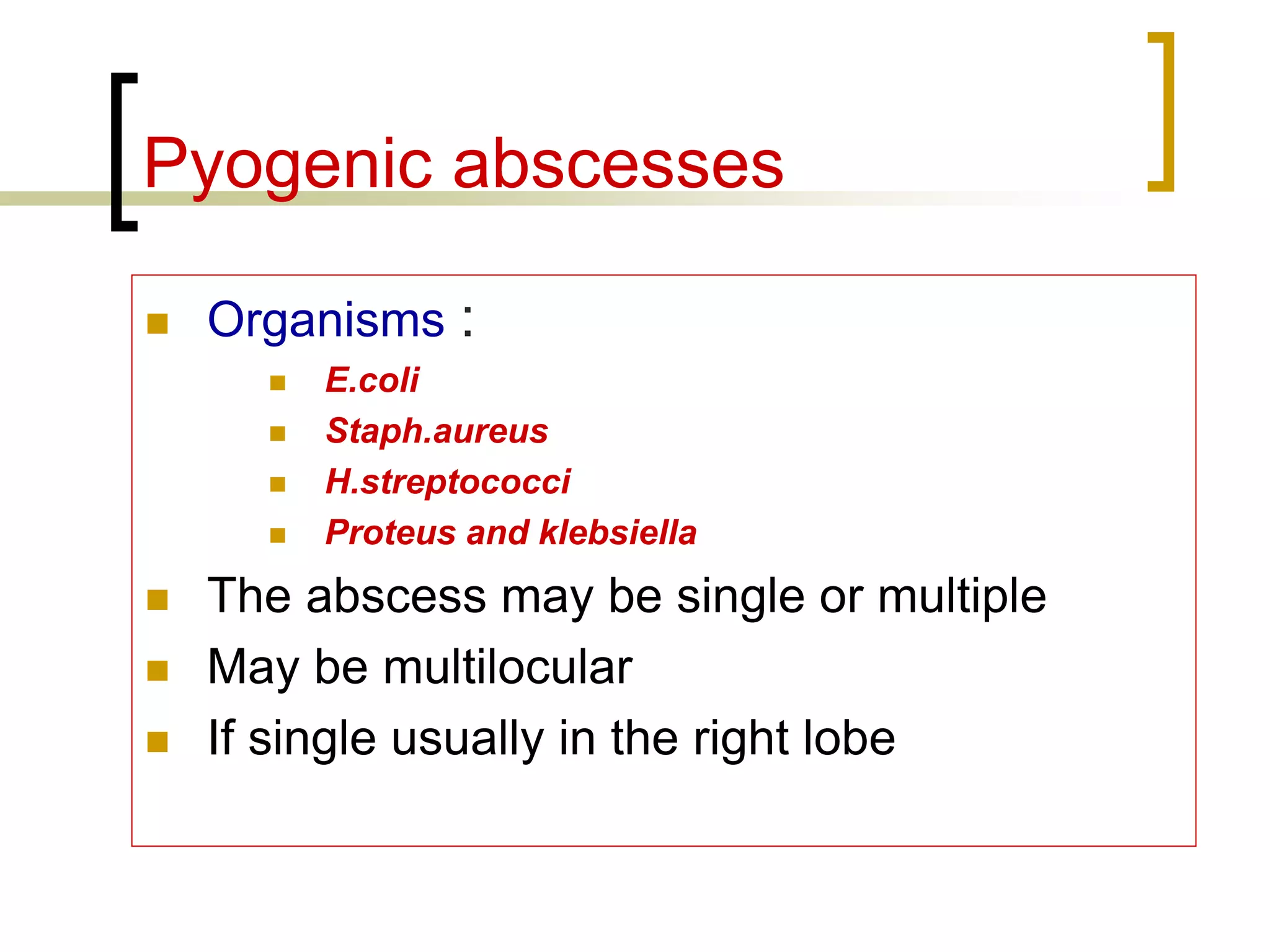 Liver cysts , Abscesses and Tumors | PPT