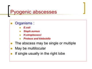 Liver cysts , Abscesses and Tumors | PPT | Digestive Disorders ...