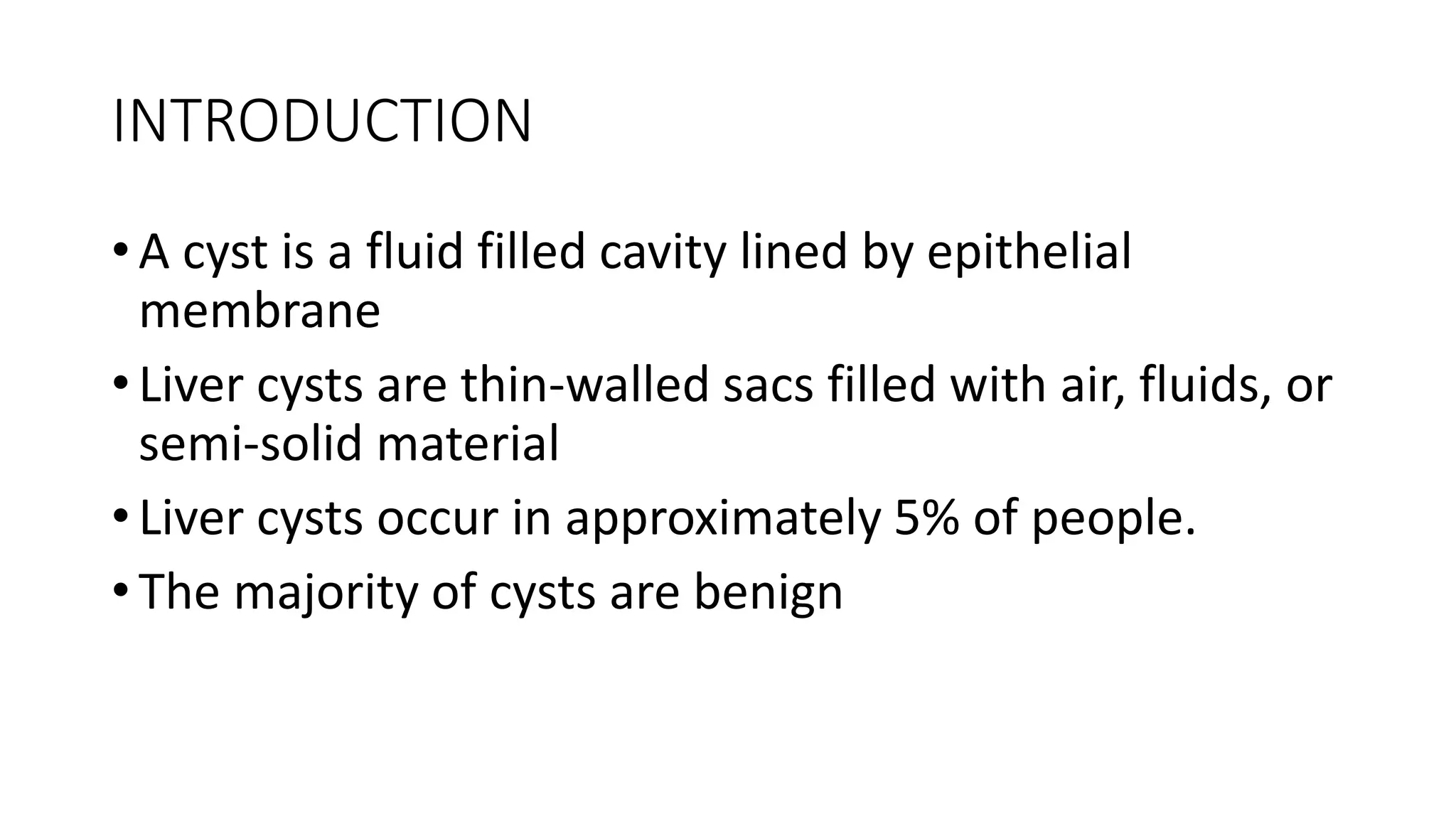 Liver Cysts and Abscesses | PPTX