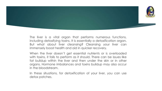 Liver Detox Patches: Benefits, Side Effects, and How to Use | PDF ...