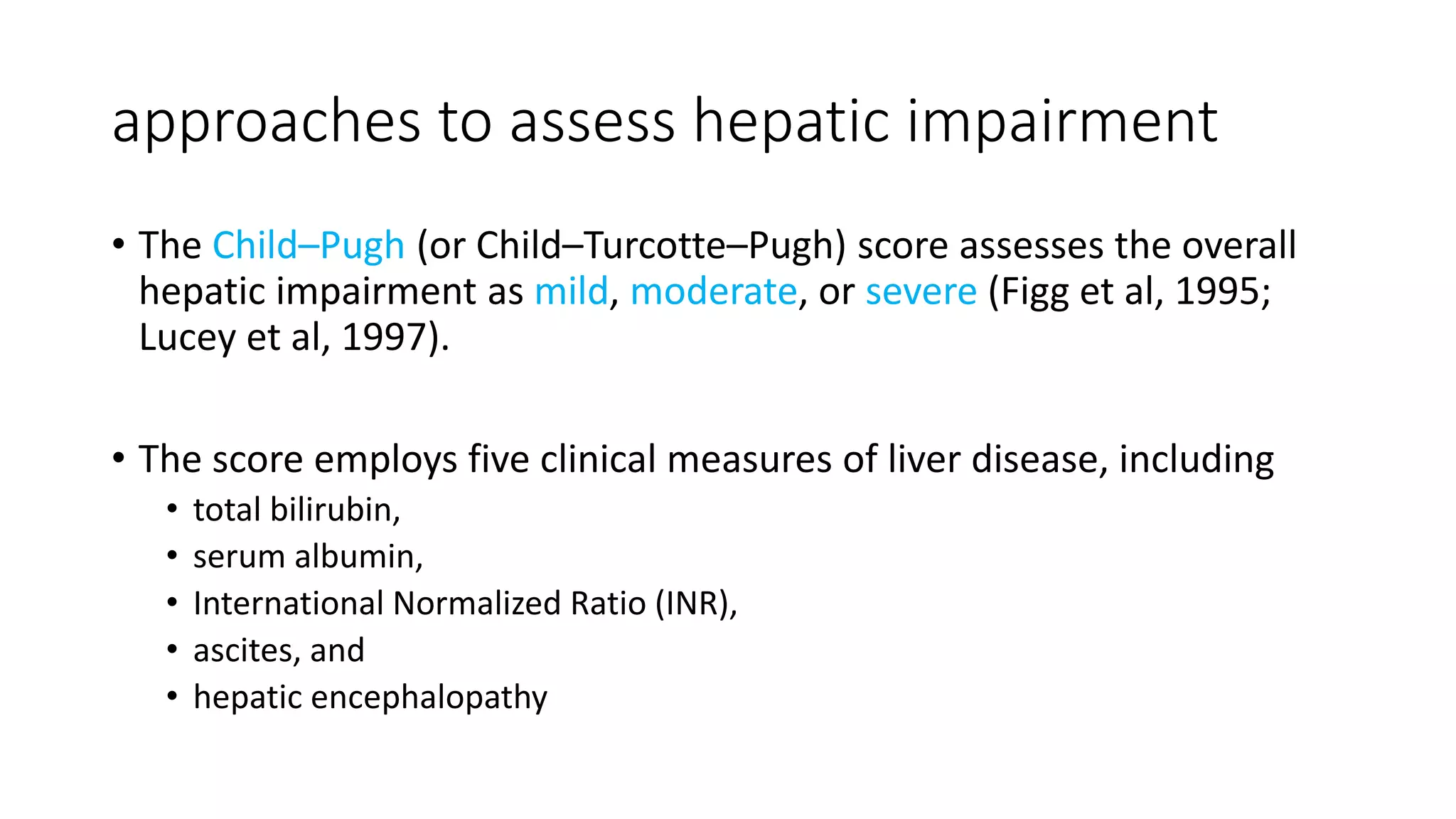 Effects of Liver disease on Pharmacokinetics | PDF