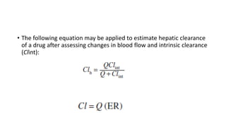 Effects of Liver disease on Pharmacokinetics | PDF