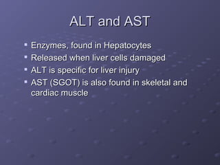 Liver disease(liver functions) | PPT