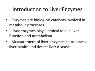 Liver_Enzymes_Presentation.pptx biochemistry | PPTX