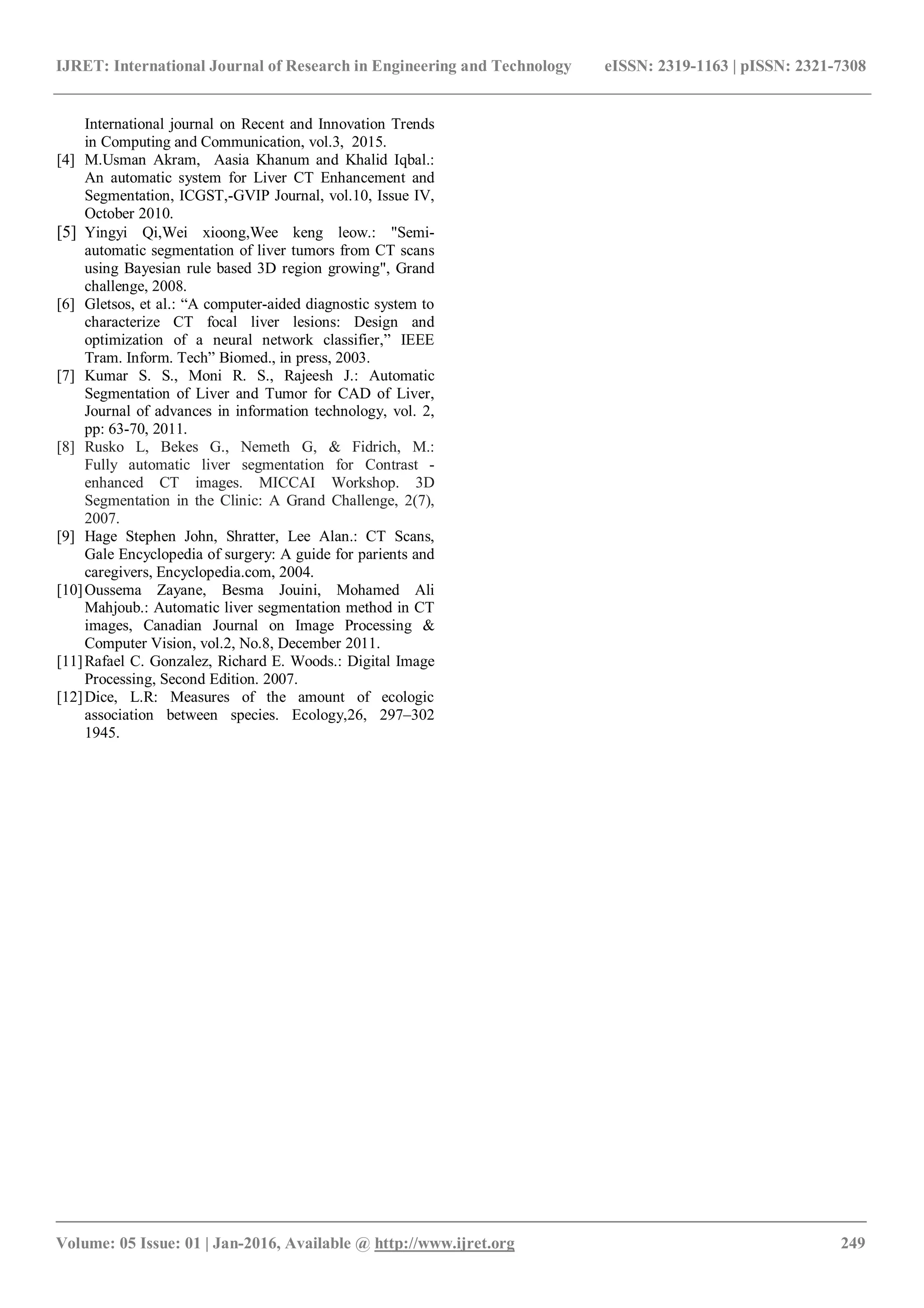 Liver extraction using histogram and morphology | PDF | Medical Tests ...