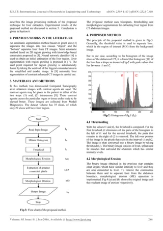Liver extraction using histogram and morphology | PDF | Medical Tests ...