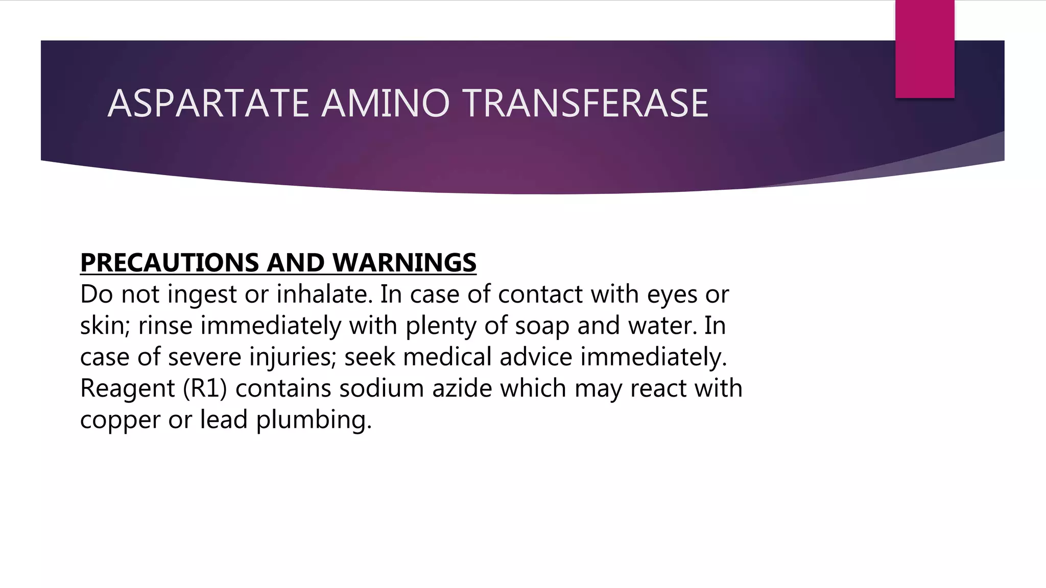 Liver function test ASPARTATE AMINOTRANSFERASE (AST) | PPT