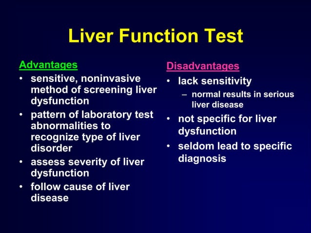 Liver Function Test.ppt MBBS A healthcare provider draws a small amoun ...