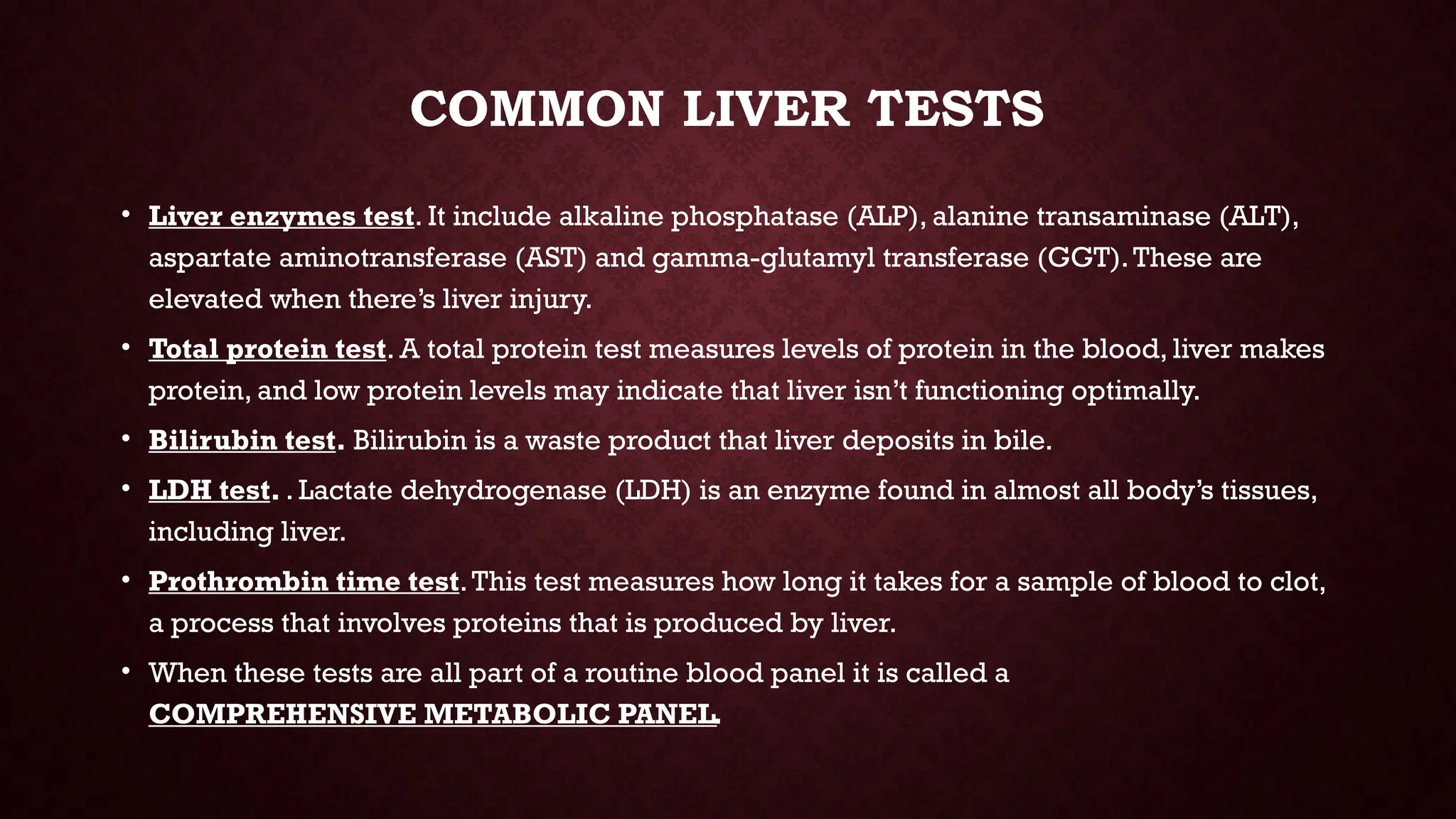 LIVER FUNCTION TEST for nursing students. | PPTX