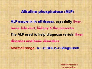 Liver function test by manan sharma | PPTX | Endocrine and Metabolic ...