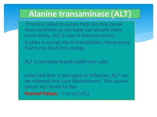 Liver function test(lft) 09.05.16