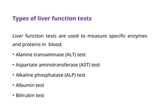 Liver Function Test_Nursing.pptx for nursing | PPTX | Blood Disorders ...