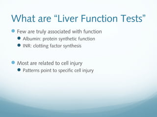 Liver Function Tests, Hepatic Panels | PPT