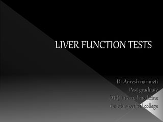 Liver function tests | PPT