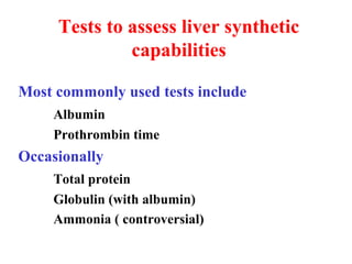 Liver function tests | PPT