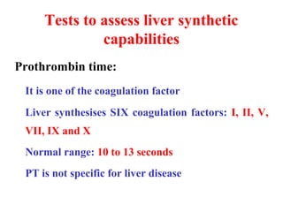 Liver function tests | PPT