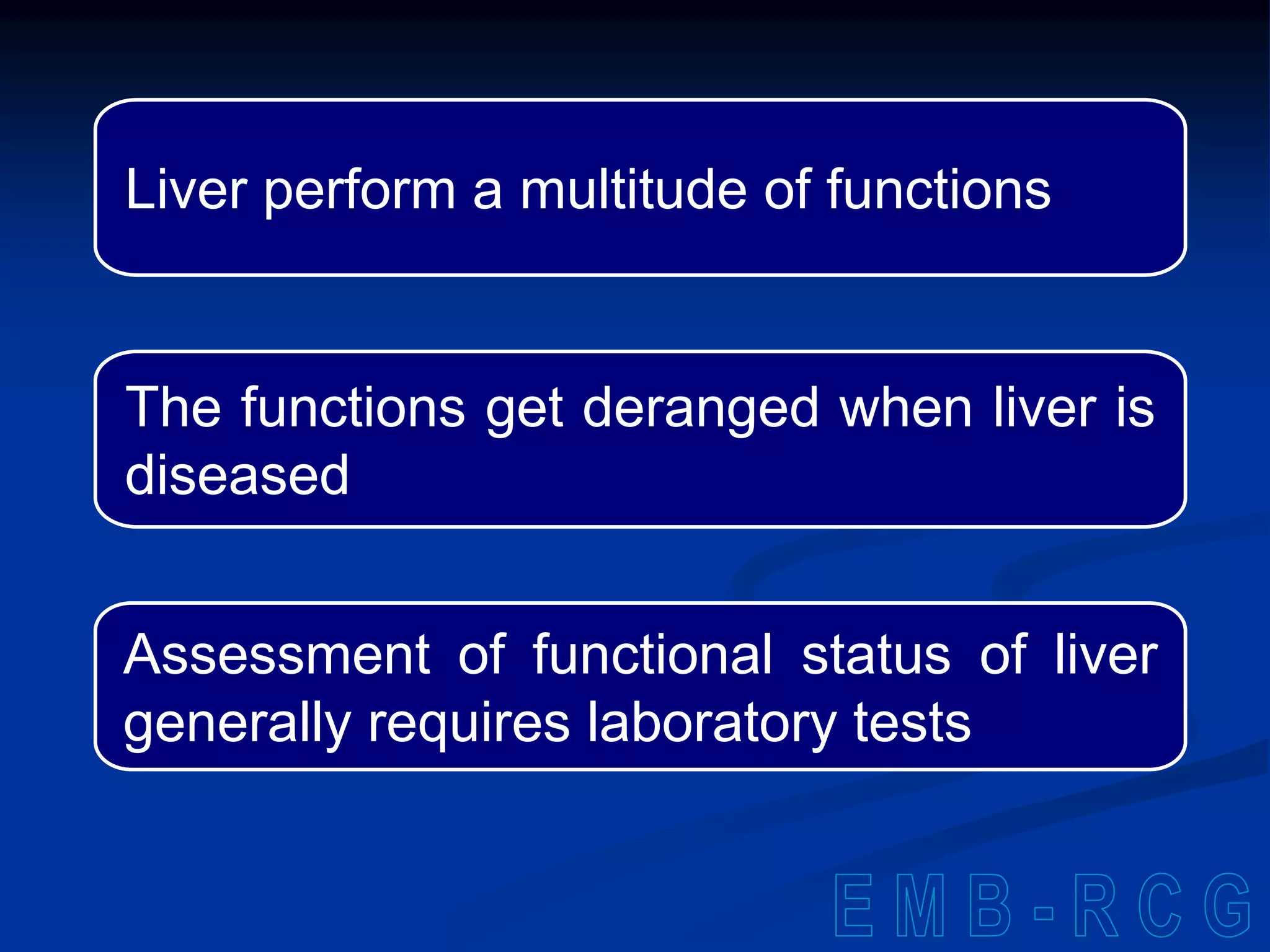 Liver function tests | PPTX