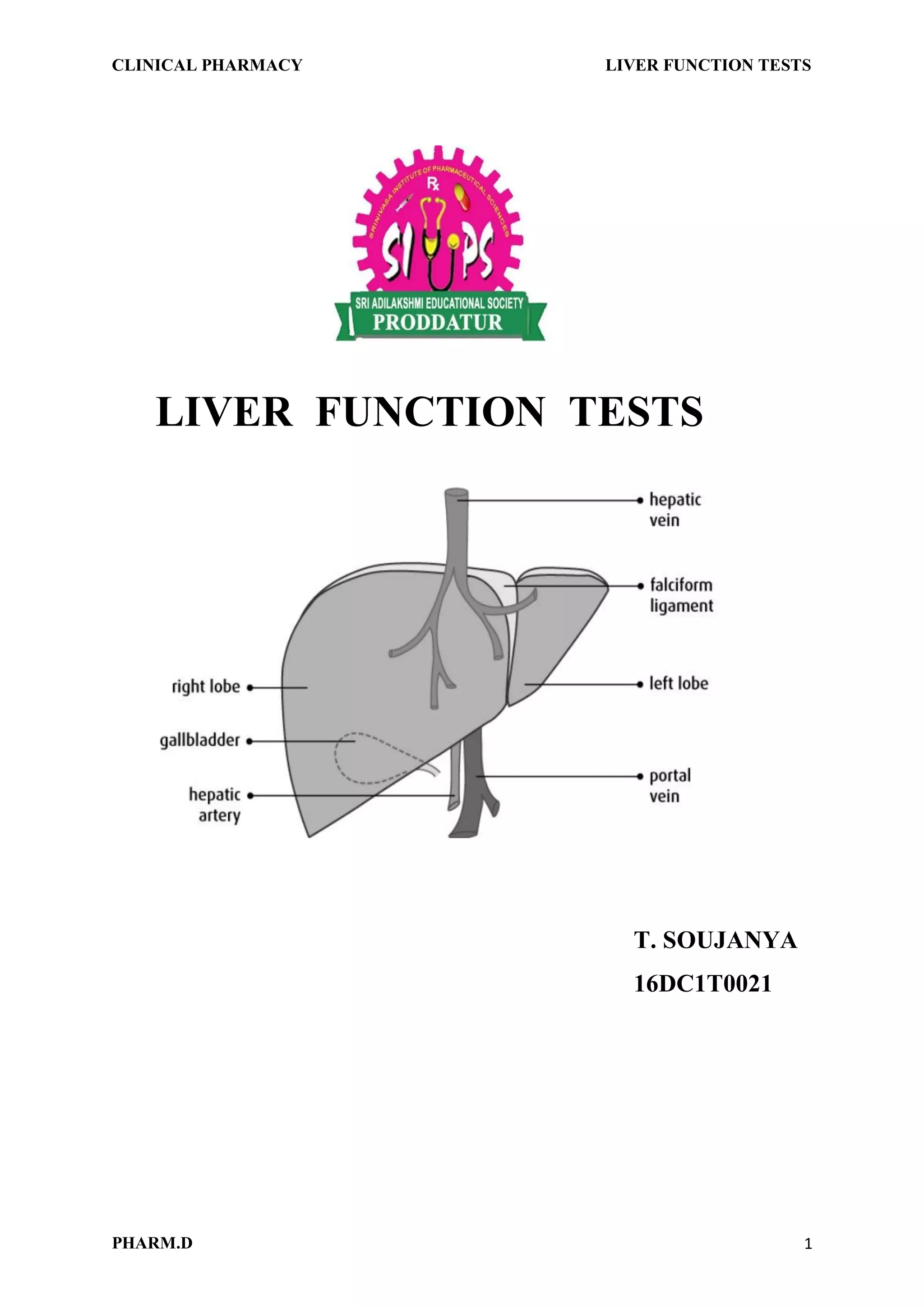 Liver function tests | PDF